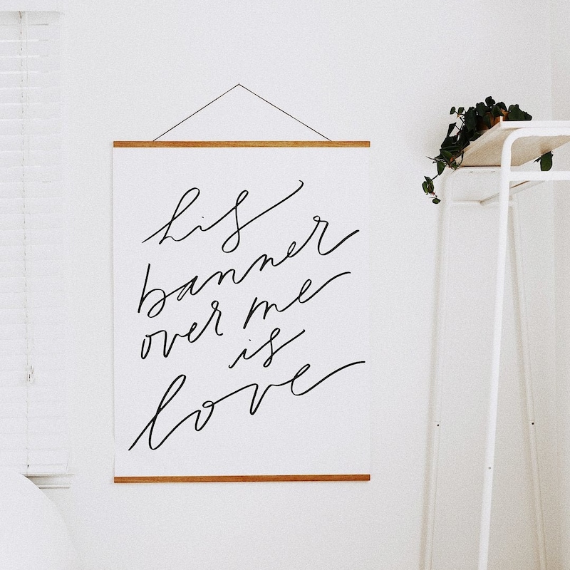 His Banner Over Me - Etsy