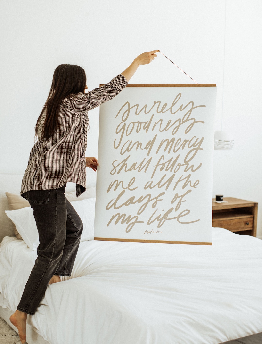 Large Poster: Surely Goodness and Mercy - Etsy