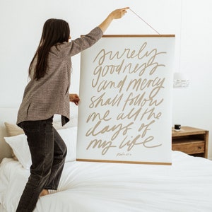 Large Poster: Surely Goodness and Mercy - Etsy