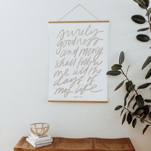 Large Poster: Surely Goodness and Mercy - Etsy
