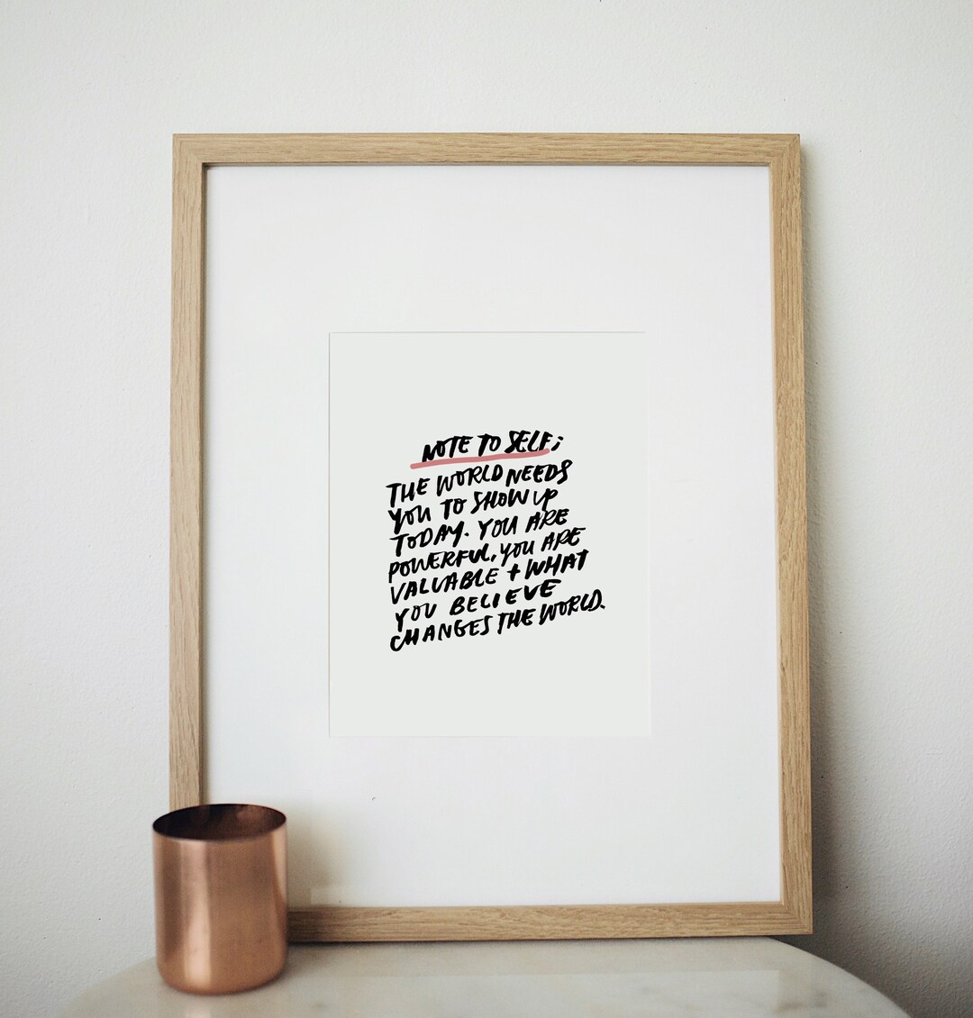 8x10 Print - Note to Self - Etsy