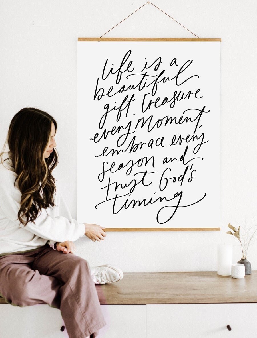 Large Poster: Life is a Beautiful Gift - Etsy