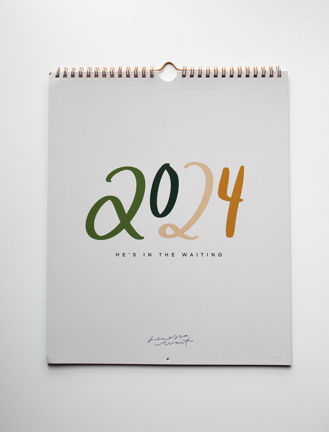 2024 "he is in the Waiting" Calendar - Etsy