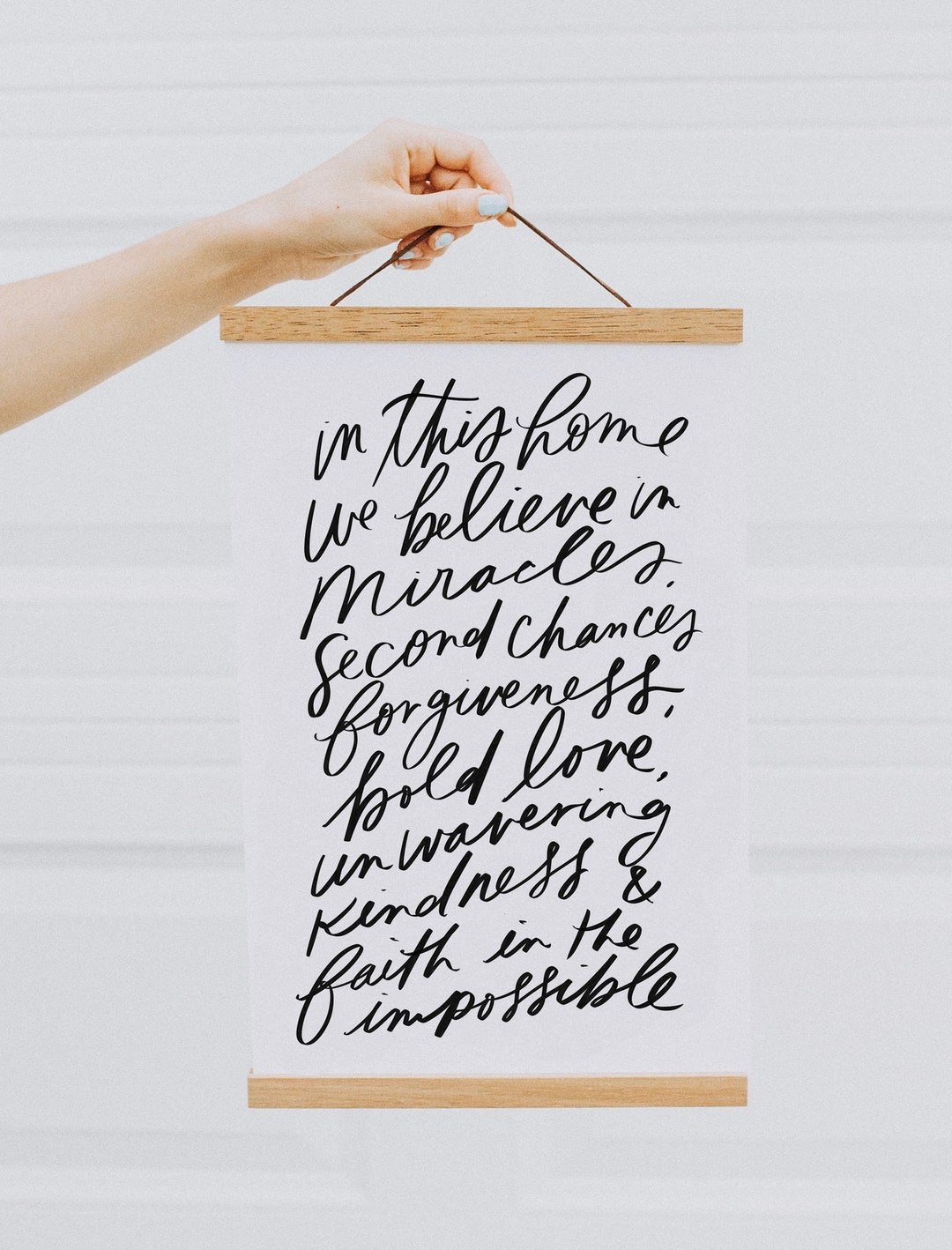 11x17 Print - in This Home We Believe - Etsy