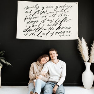 Large Canvas Banner: Surely Goodness - Etsy