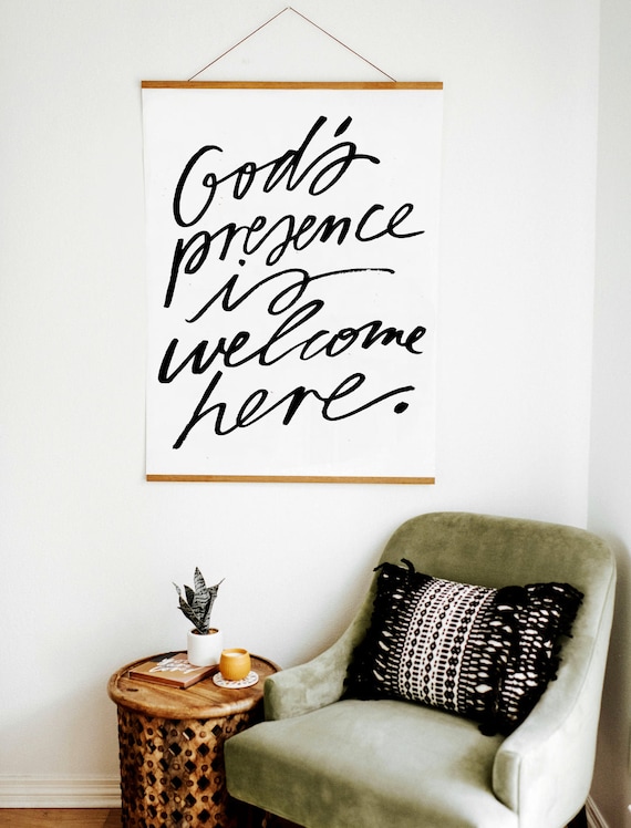 Large Poster: God's Presence is Welcome Here - Etsy