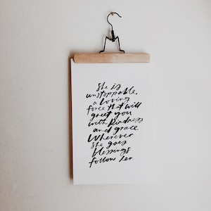 11x17 Print- She is Unstoppable - Etsy