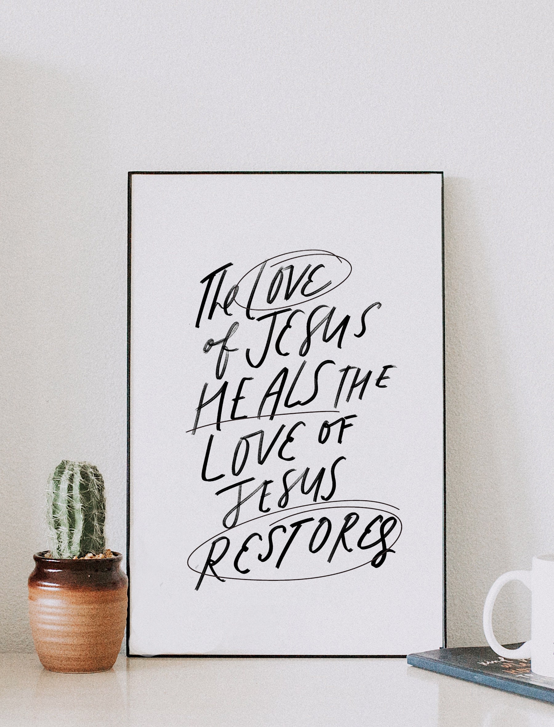 11x17 Print: the Love of Jesus - Etsy