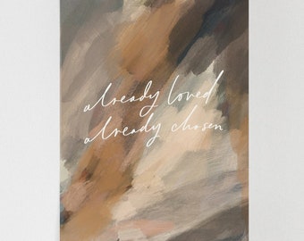 Already Loved Already Chosen Wall Art - Etsy