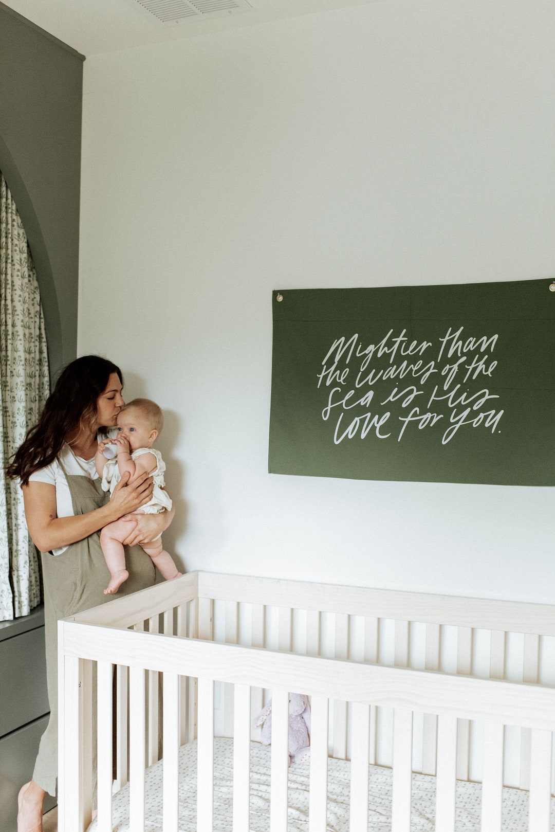 Small Canvas Banner: Mightier - Etsy