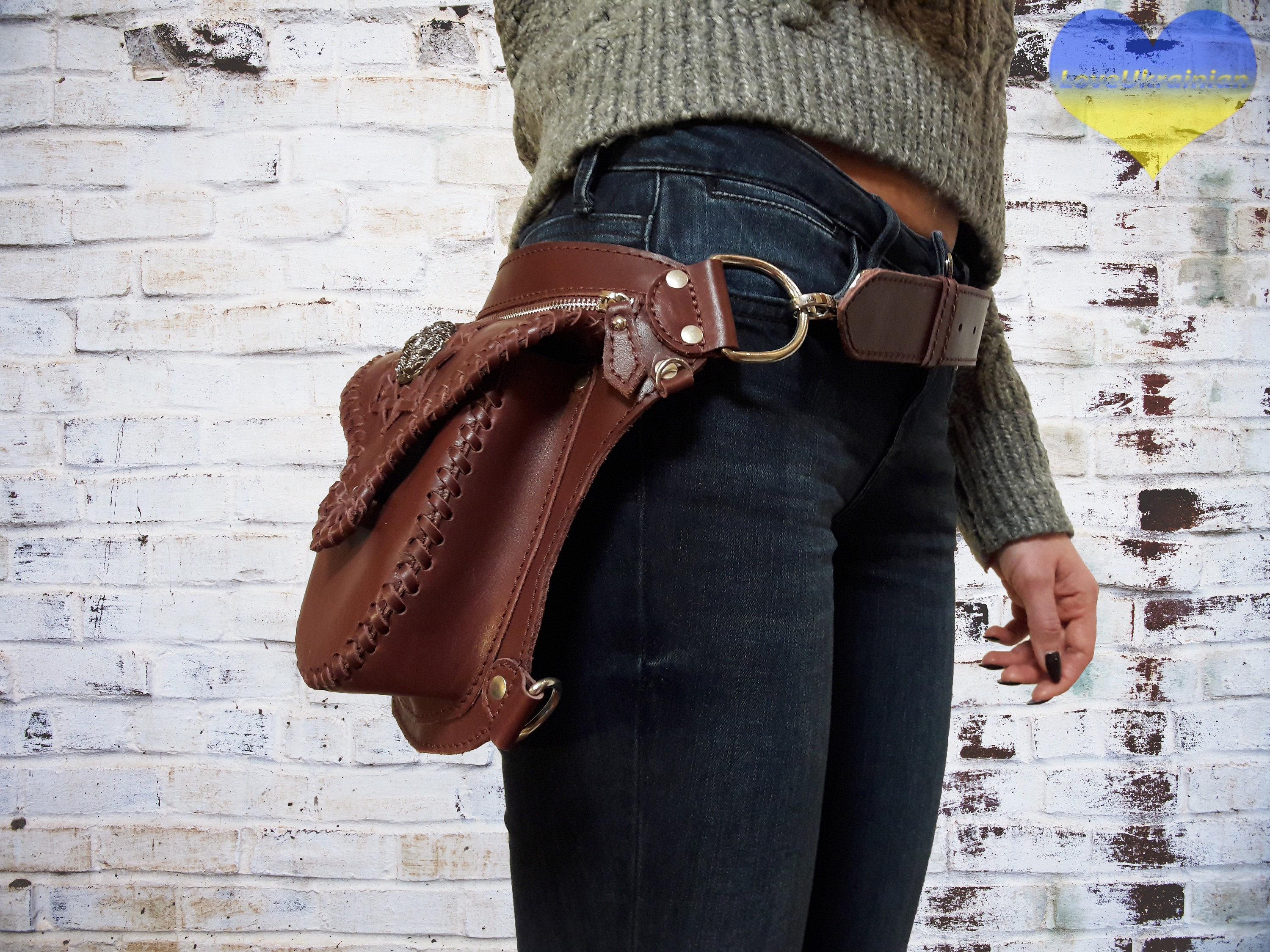 Hip Bag, Leather Utility Belt, Utility Belt Bag, Burning Man Bag ...