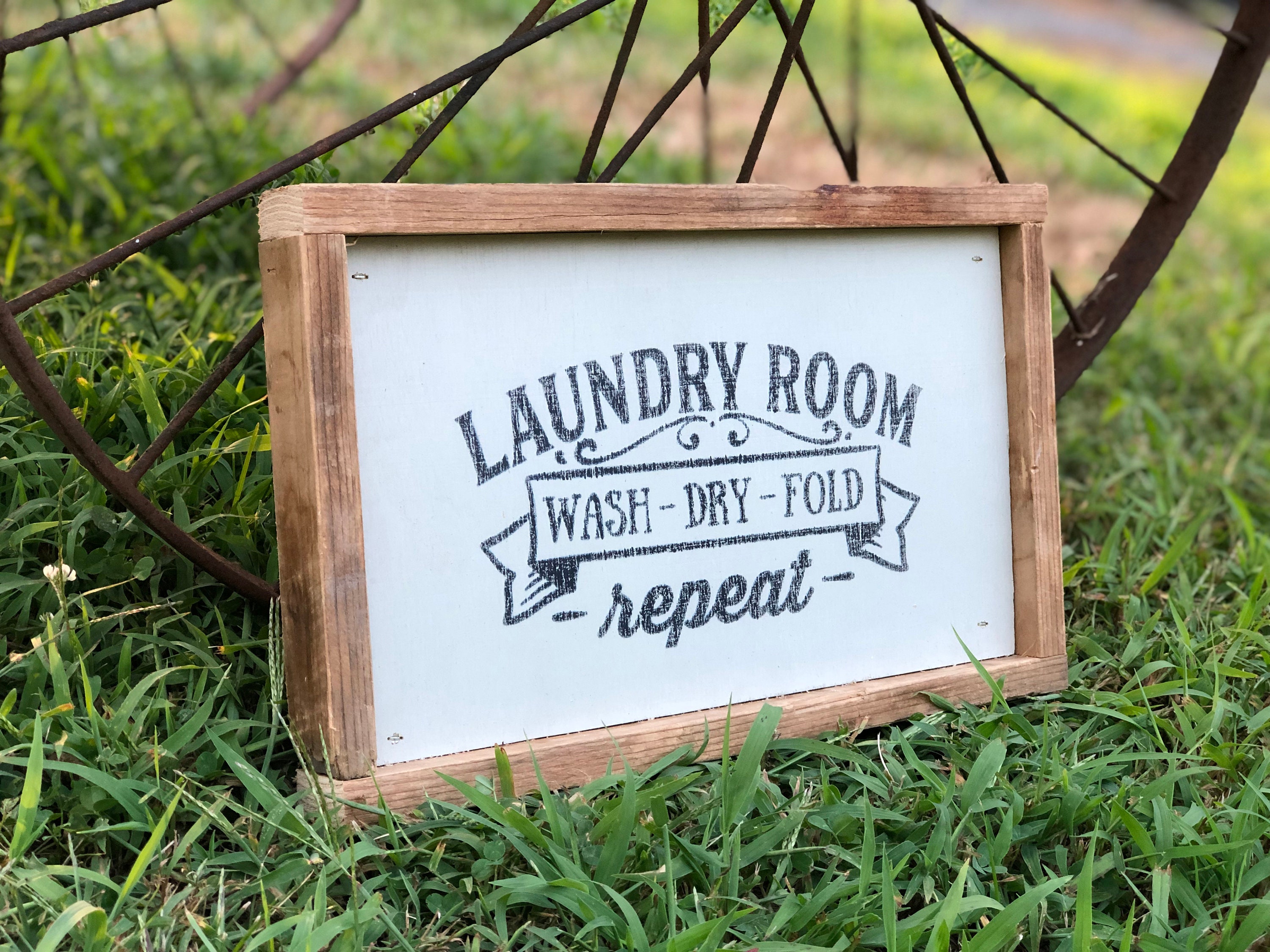 Wash Dry Fold Laundry Sign laundry Room Sign Laundry Sign | Etsy
