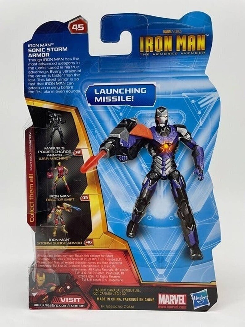Marvel Iron Man Concept Series 45 Sonic Storm Armor Figure New - Etsy