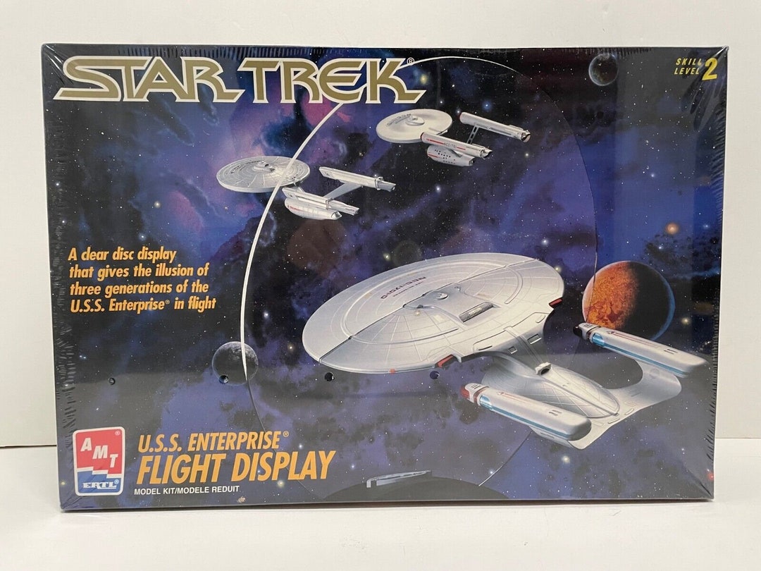 Star Trek AMT ERTL USS Enterprise Flight Display Model Kit Vehicle ...
