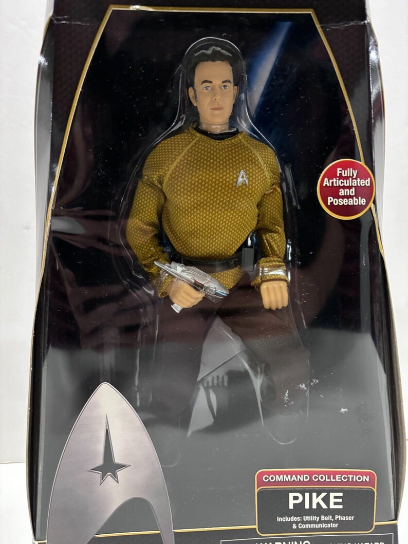 Star Trek Command Collection 12" Pike Playmates Action Figure, New ...
