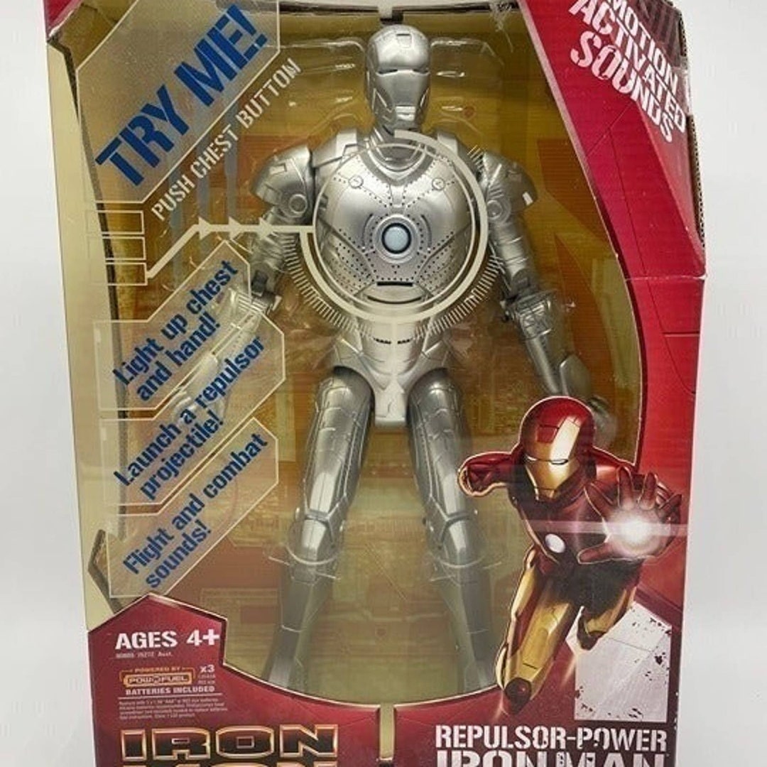 Marvel Motion Activated Repulsor Power Iron Man Mark II Figure - Etsy