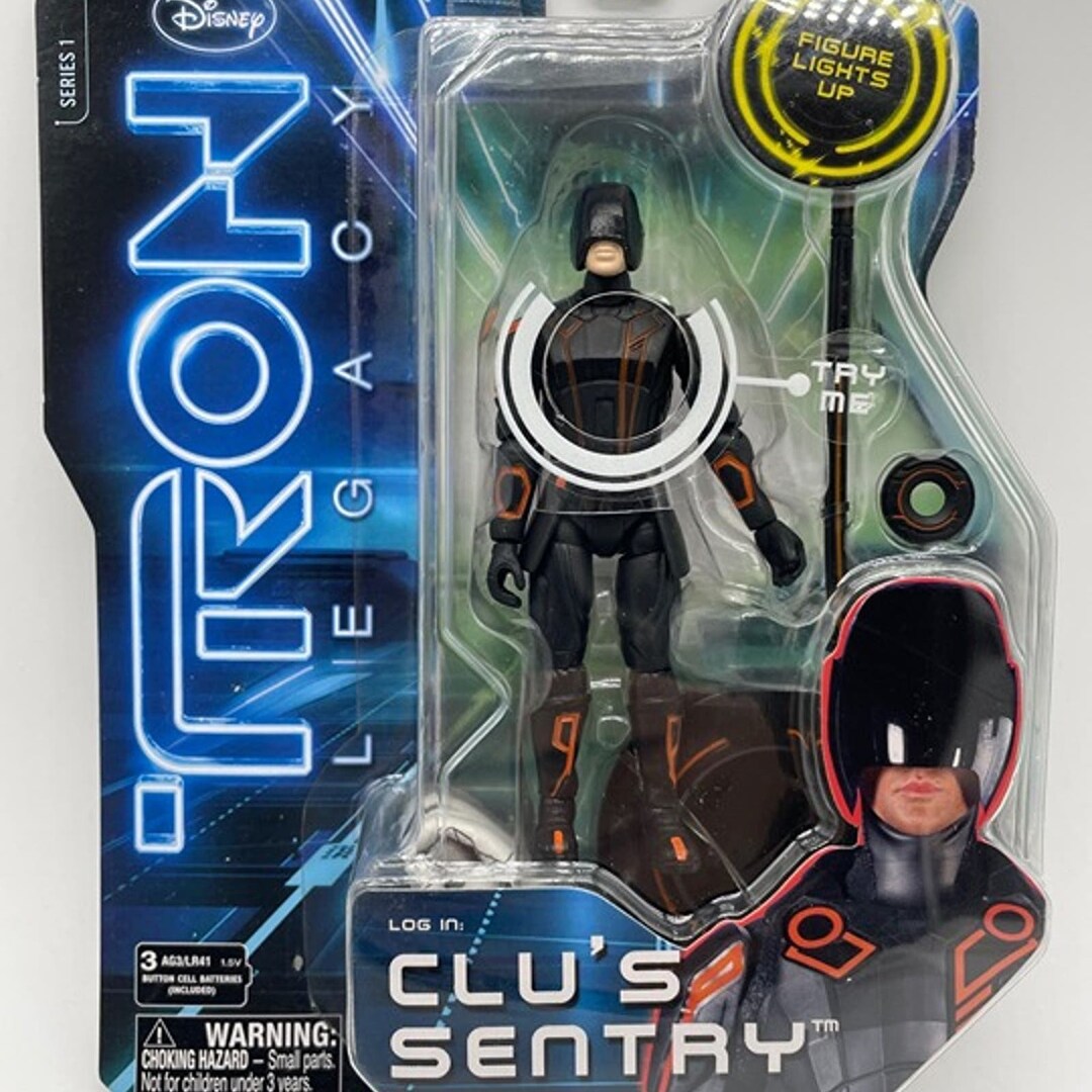 Tron Legacy Clu's Sentry Action Figure, Disney Spin Master Series 1/2 ...