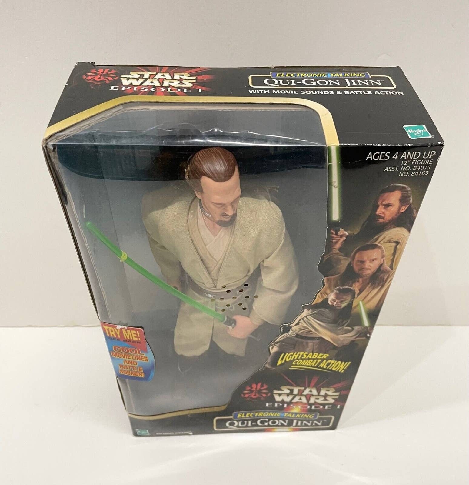 Star Wars Episode 1 Qui Gon Jinn Electronic Talking 12 - Etsy