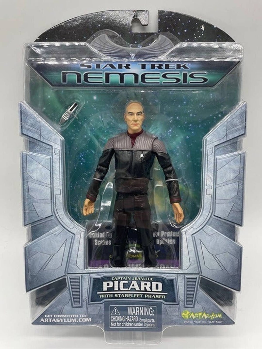 Star Trek Nemesis Picard Action Figure, Art Asylum NIB 2002 - Etsy