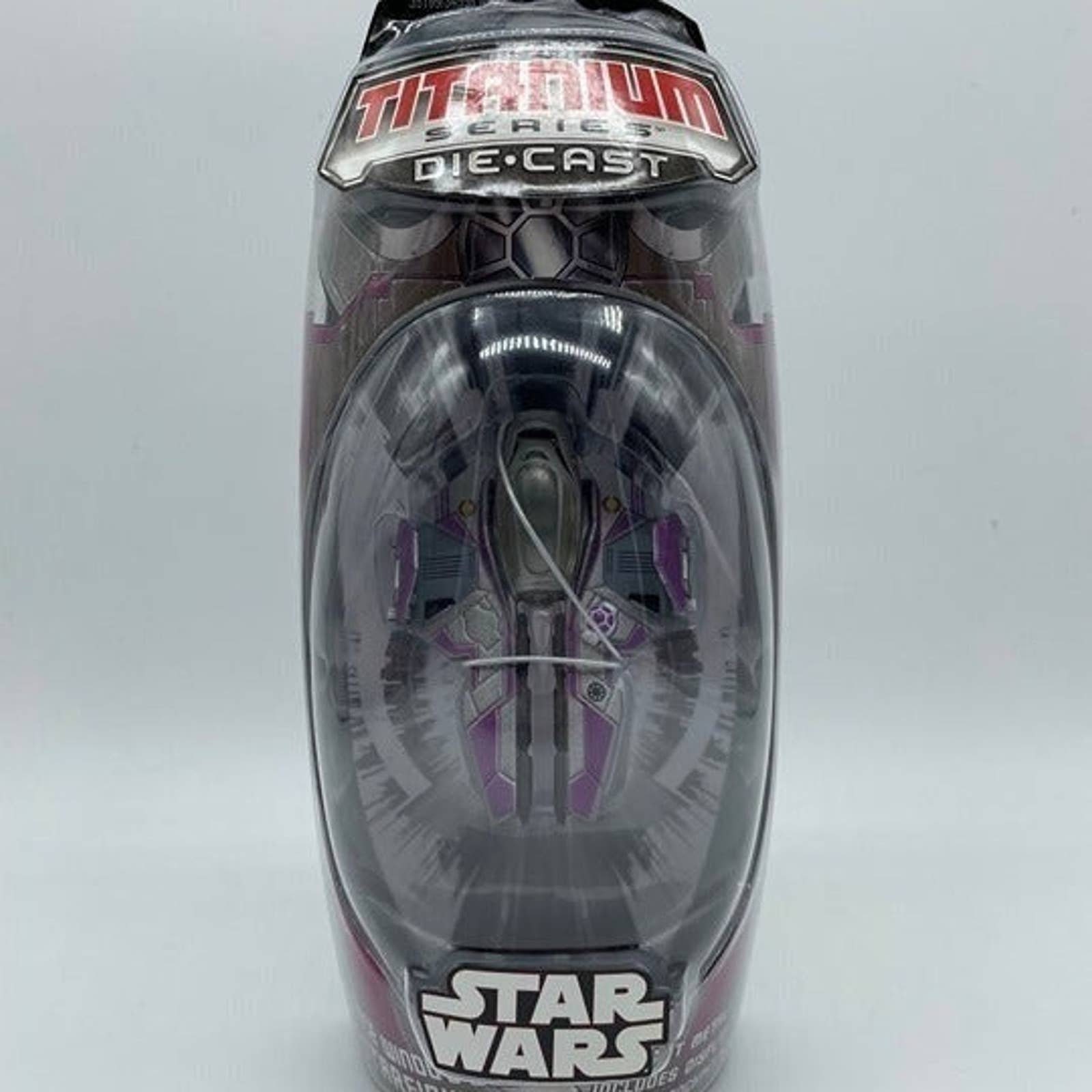Star Wars Titanium Series Mace Windu Jedi Starfighter Die Cast, Galoob ...