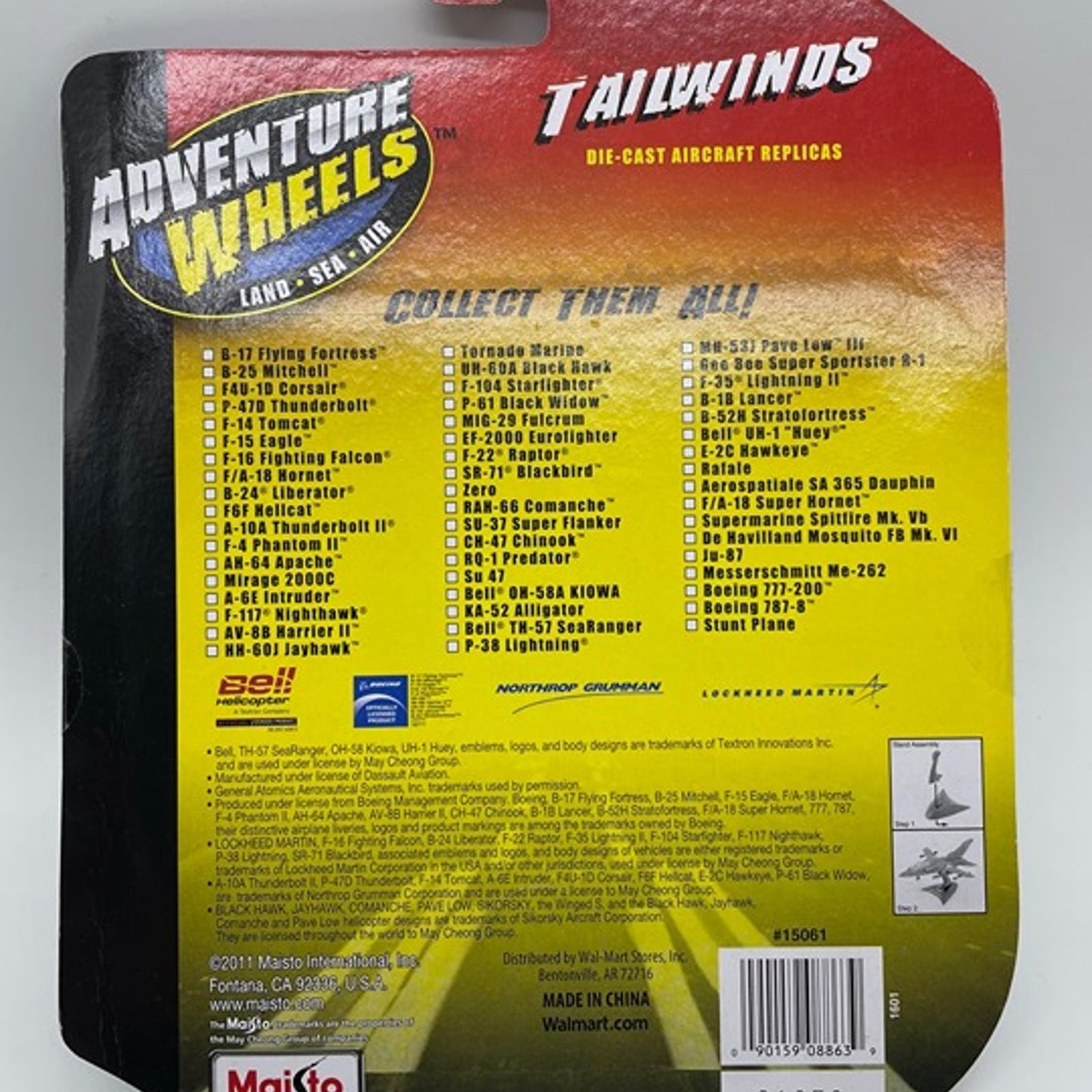Maisto Tailwinds Adventure Wheels Bell OH-58A KIOWA Die Cast Vehicle ...