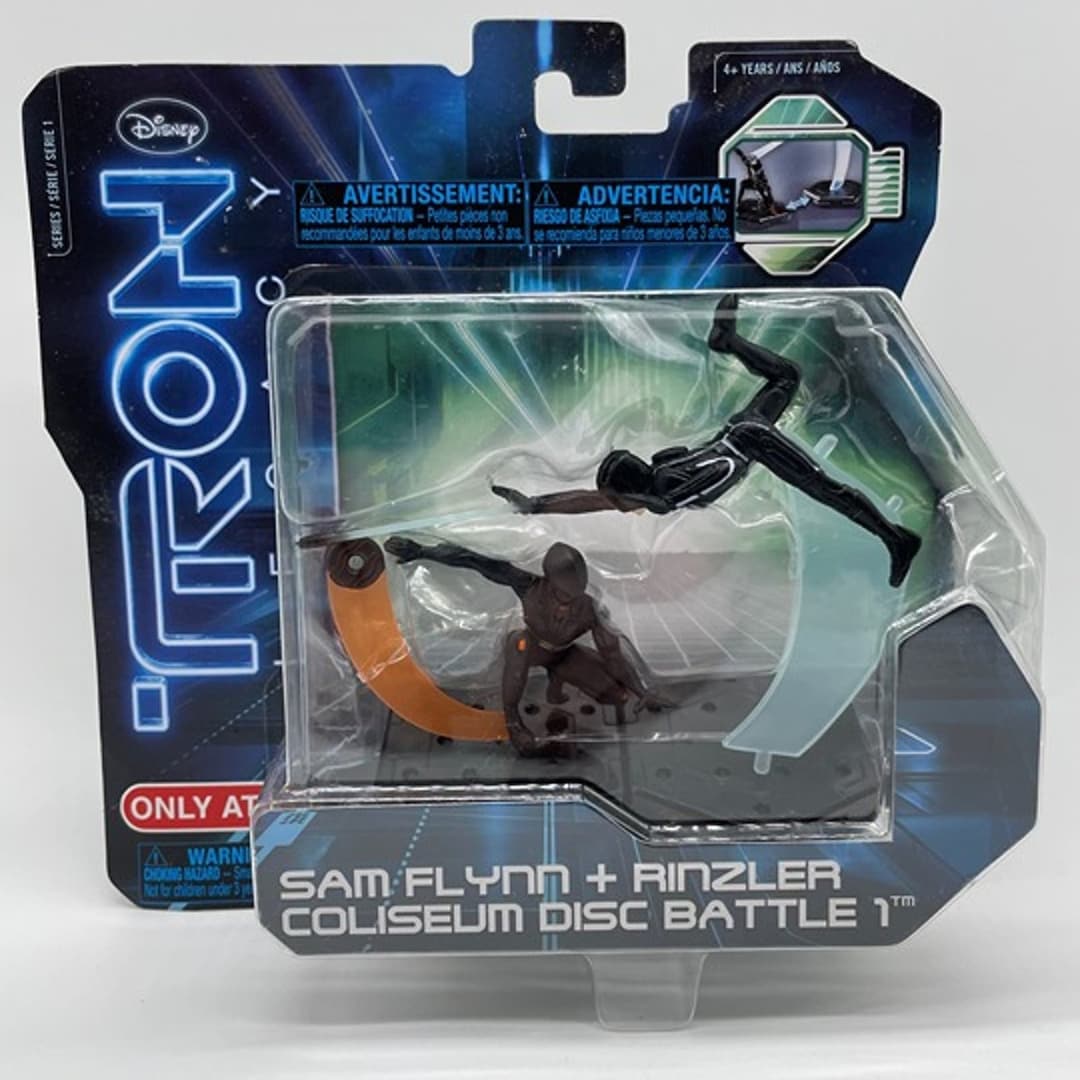 Tron Legacy Series 1 Sam Flynn/rinzler Disc Battle 1 Action Pack ...