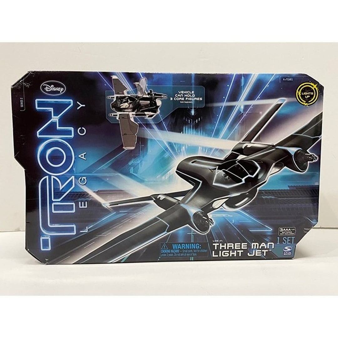 Tron Legacy Three Man Light Jet Action Figure Vehicle, Disney - Etsy