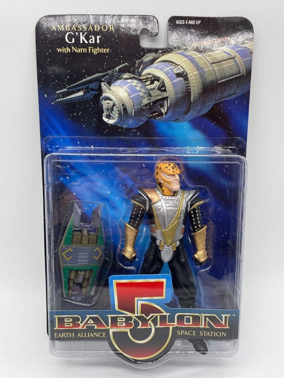Babylon 5 Ambassador G'kar With Narn Fighter Collectible Figures, 1997 ...