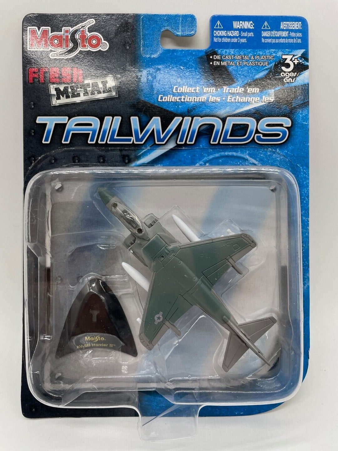 Maisto Tailwinds Fresh Metal AV-8B Harrier II Die Cast Vehicle/stand ...