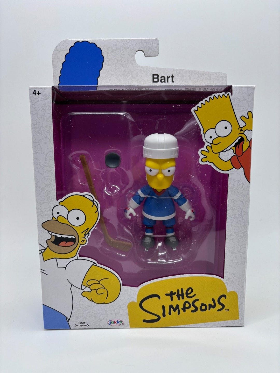The Simpsons Hockey Bart Simpson 5" Action Figure Wave 5, Jakks Pacific ...
