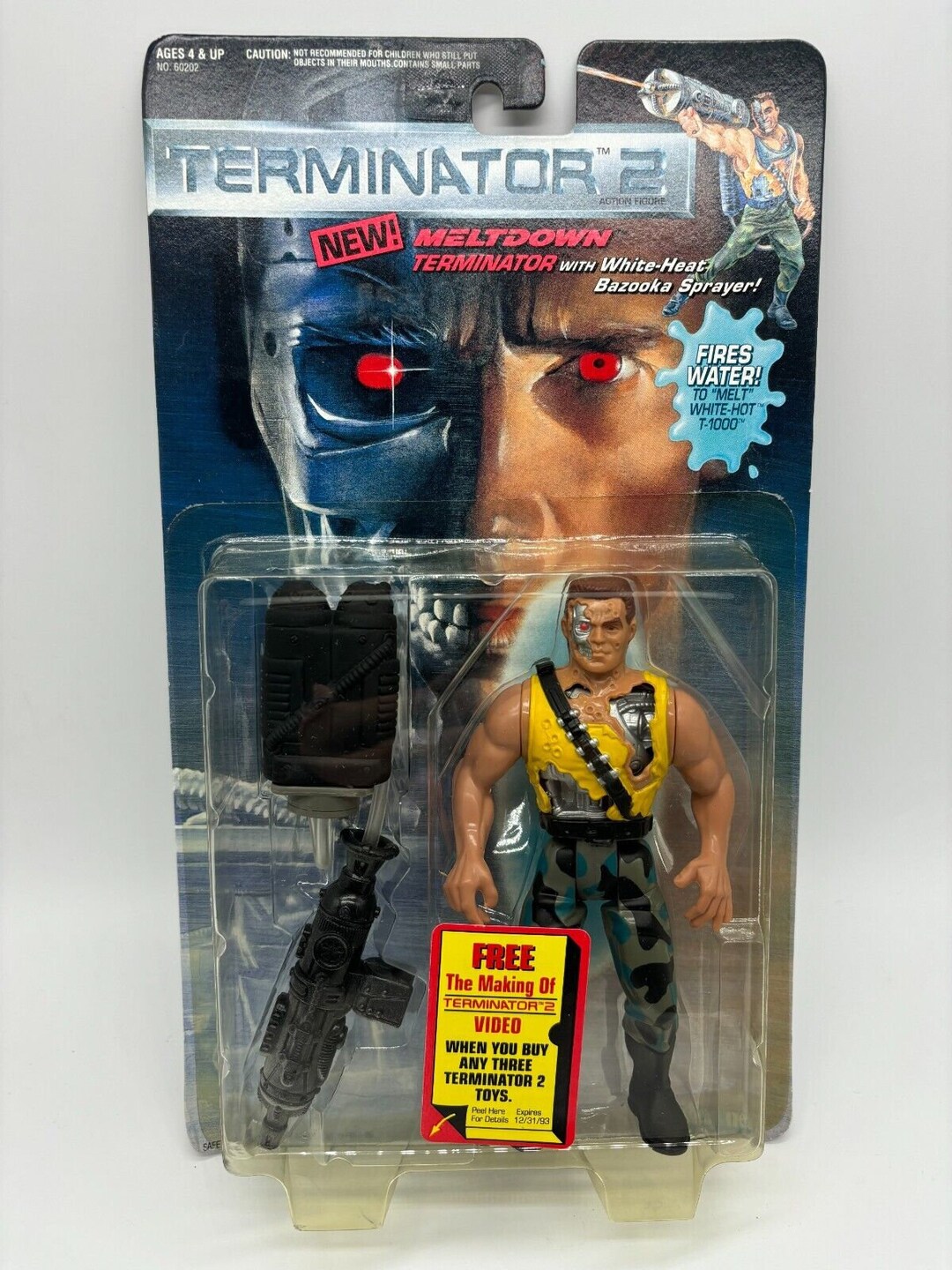 Kenner Terminator 2 Meltdown Terminator Bazooka Sprayer Figure Vintage ...