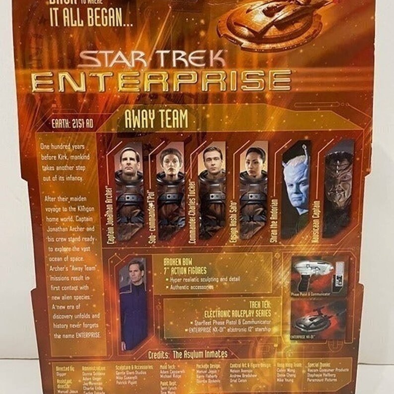 Star Trek Enterprise Away Team Nausicaan Captain Figure Art - Etsy