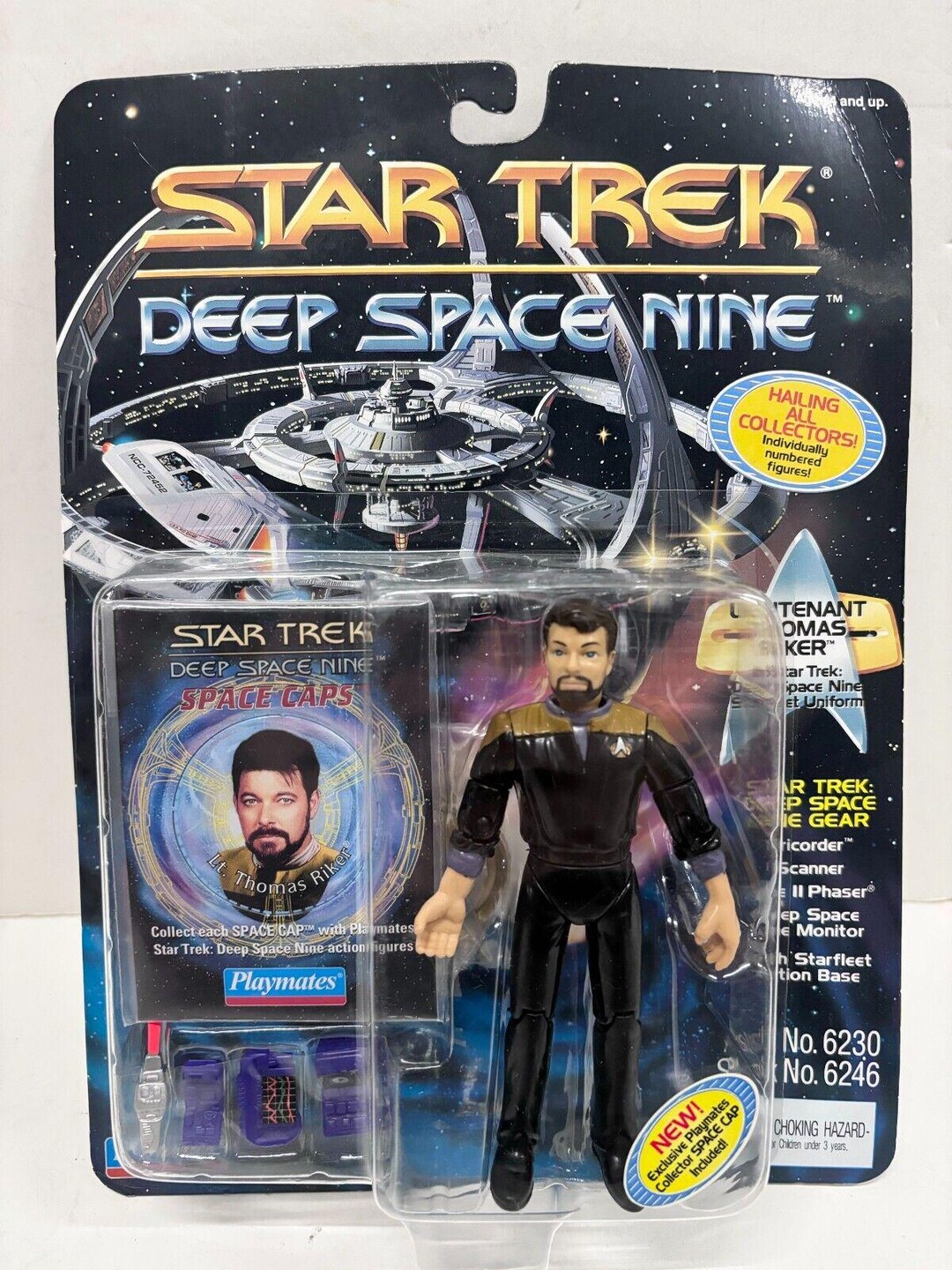 Star Trek Deep Space Nine Playmates Thomas Riker Action Figure, Sealed ...