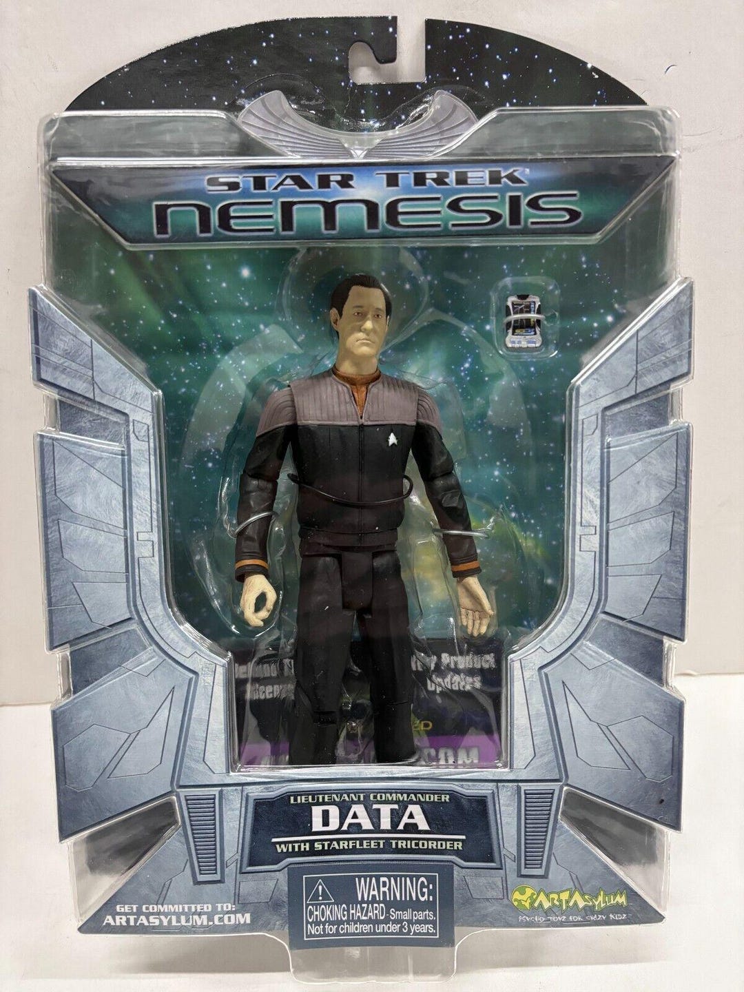 Star Trek Nemesis Data Action Figure, Art Asylum NIB 2002 - Etsy