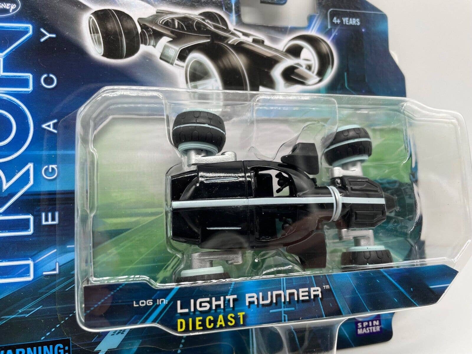 Tron Legacy Series 2 Light Runner Diecast Vehicle, Disney Spin Master ...