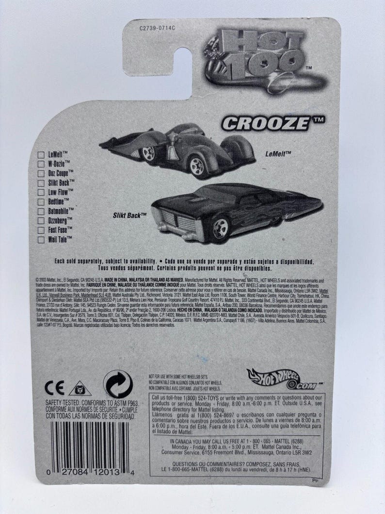 Hot Wheels 2004 First Edition Crooze Fast Fuse #064 Diecast Vehicle ...