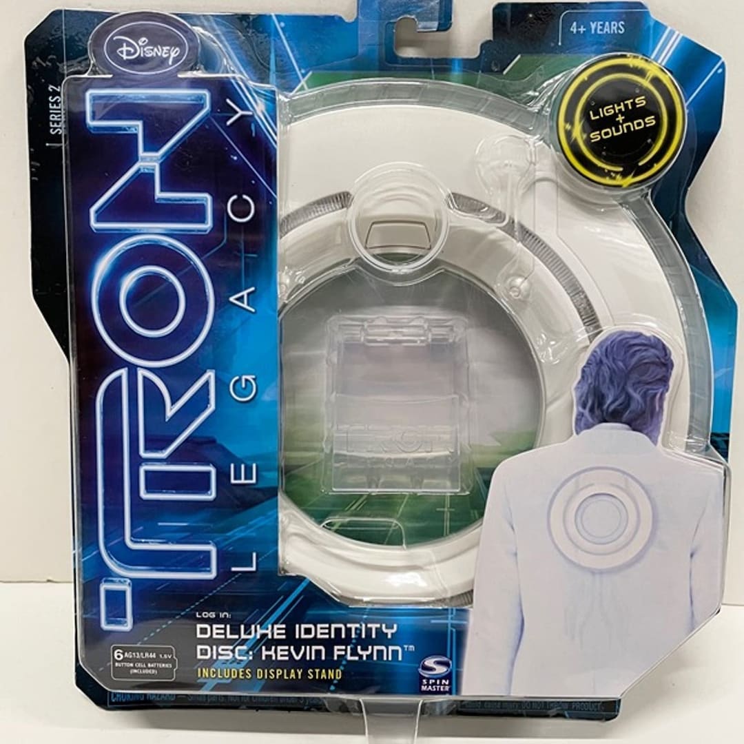 Tron Legacy Deluxe Identity Disc Kevin Flynn Disc Toy With Stand ...