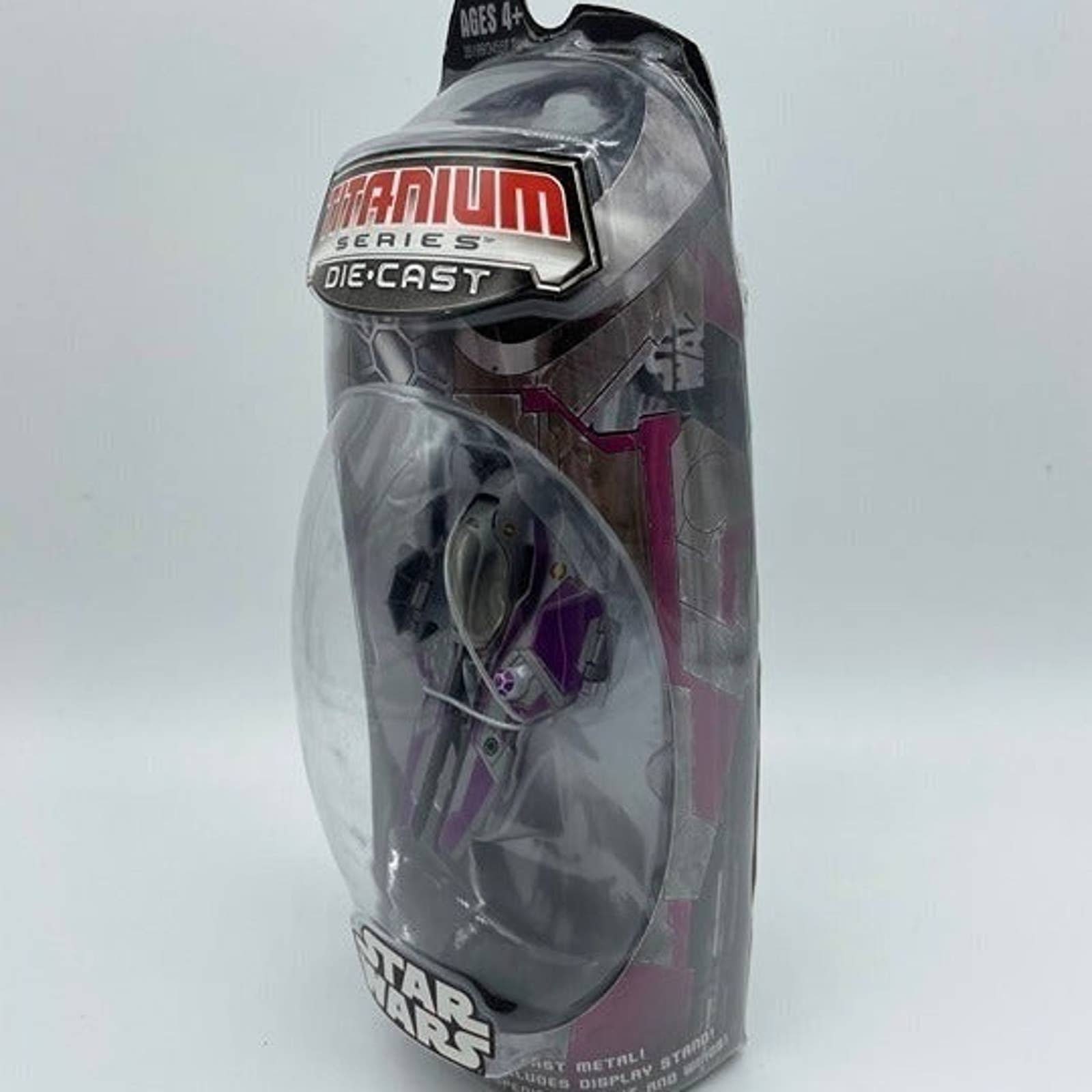 Star Wars Titanium Series Mace Windu Jedi Starfighter Die Cast, Galoob ...