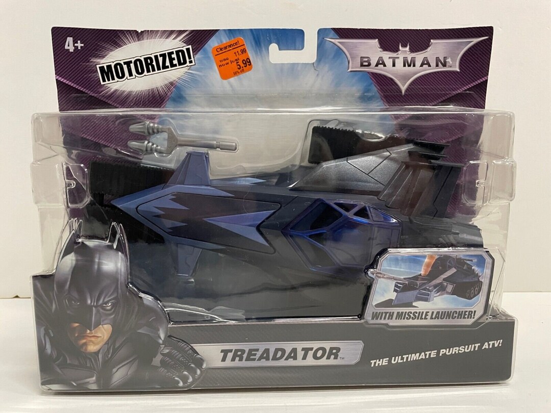 Batman DC Comics Treadator Action Figure Motorized Vehicle, 2008 Mattel ...