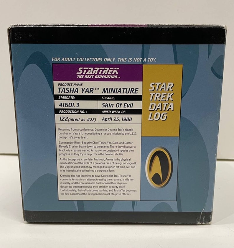 Star Trek Next Generation Applause Tasha Yar Miniature Statue - Etsy