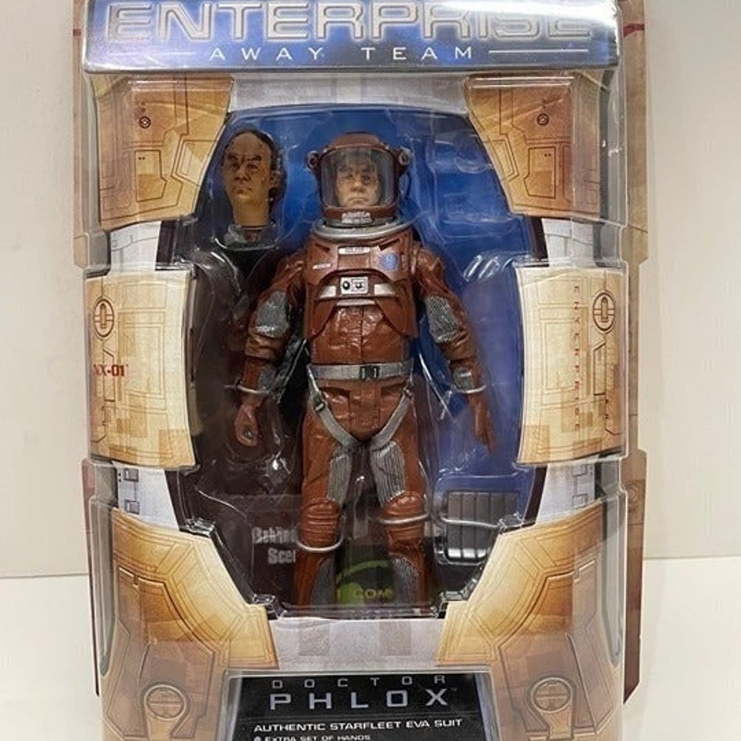 Star Trek Enterprise Away Team Doctor Phlox Action Figure, Art Asylum ...