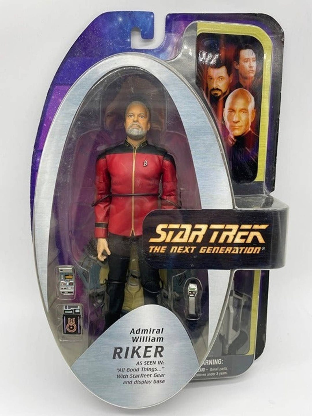 Star Trek Next Generation Riker All Good Things Figure, Art Asylum NIB - Etsy