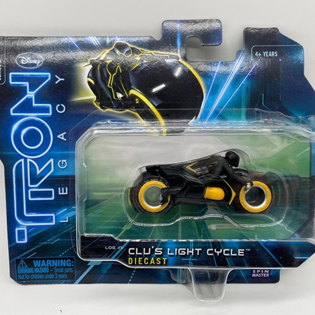 Tron Legacy Series 2 Clu's Light Cycle Diecast Vehicle Disney Spin ...