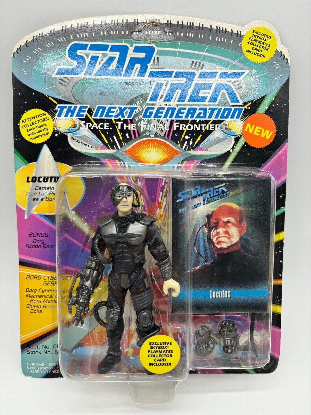 Star Trek Next Generation Playmates Locutus Action Figure Sealed 1995 ...