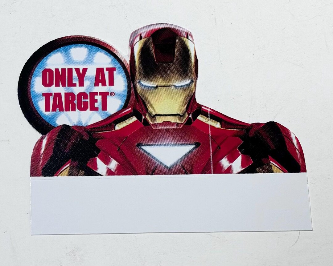 Marvel Iron Man 2 Target Store Shelf Talker Display Sign, Avengers - Etsy