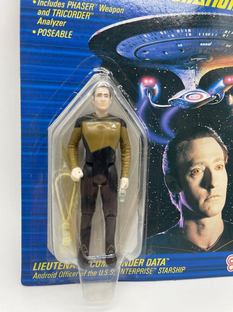 Star Trek Next Generation Galoob Lt Commander Data Vintage Figure ...