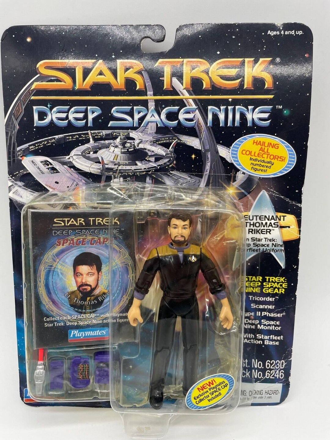 Star Trek Deep Space Nine Playmates Thomas Riker Action Figure, Sealed ...
