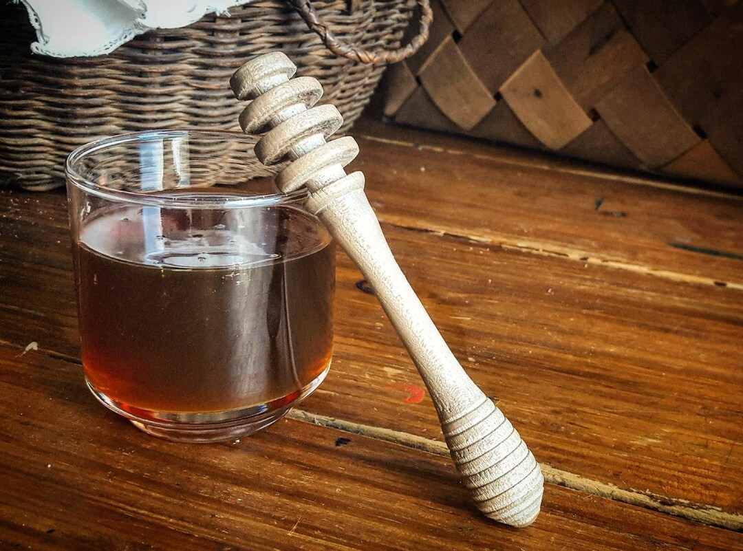 Maple Wood Honey Dipperhand Carved / Hand Turned Honey Dipper - Etsy