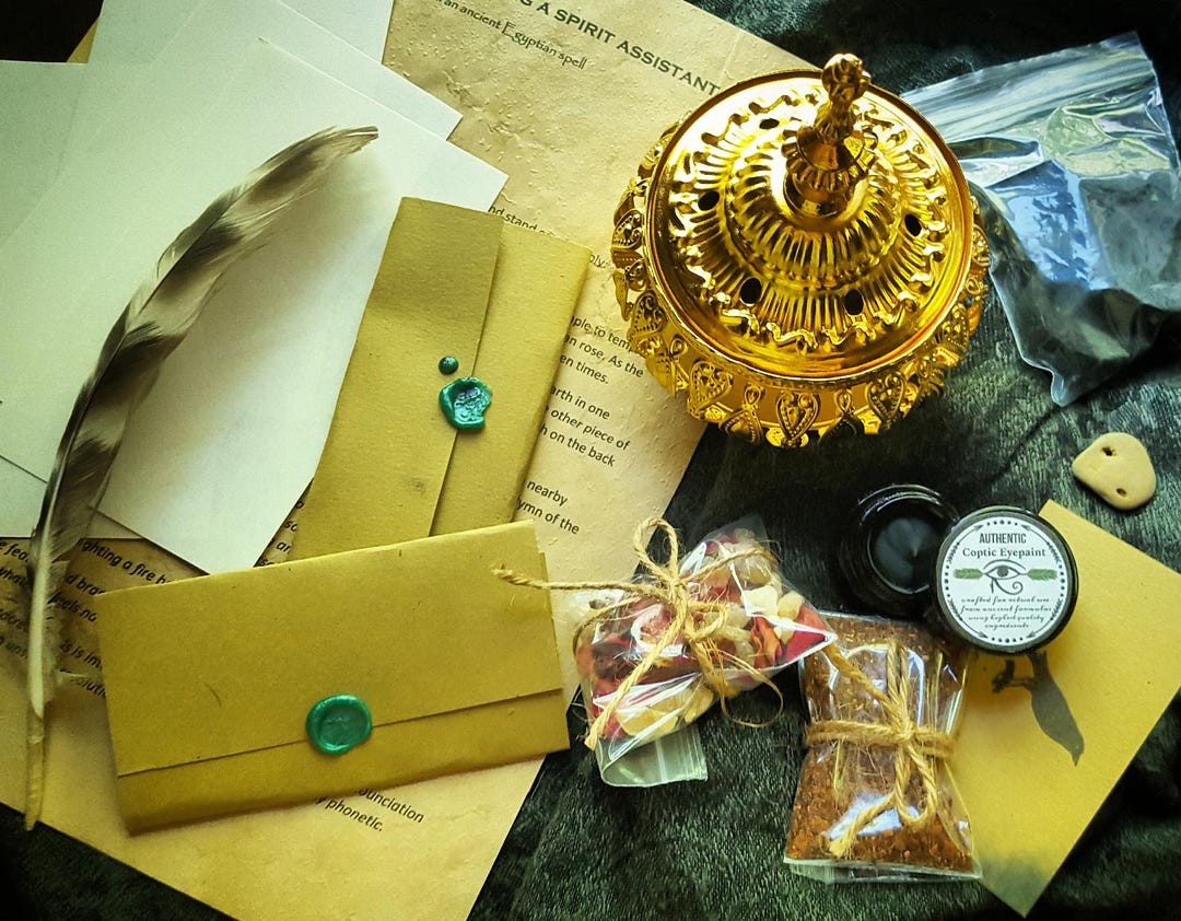 Ancient Egyptian Ritual to Conjure a Spirit Helper -- Spell Kit With ...