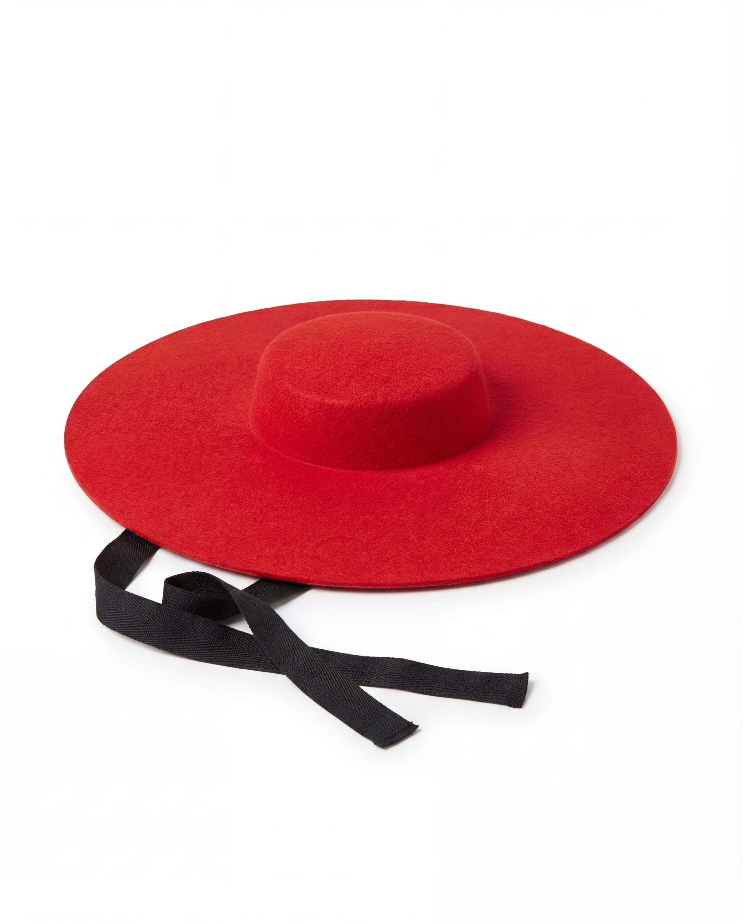 Red Canotier Wide Brim Boater Hat - Etsy